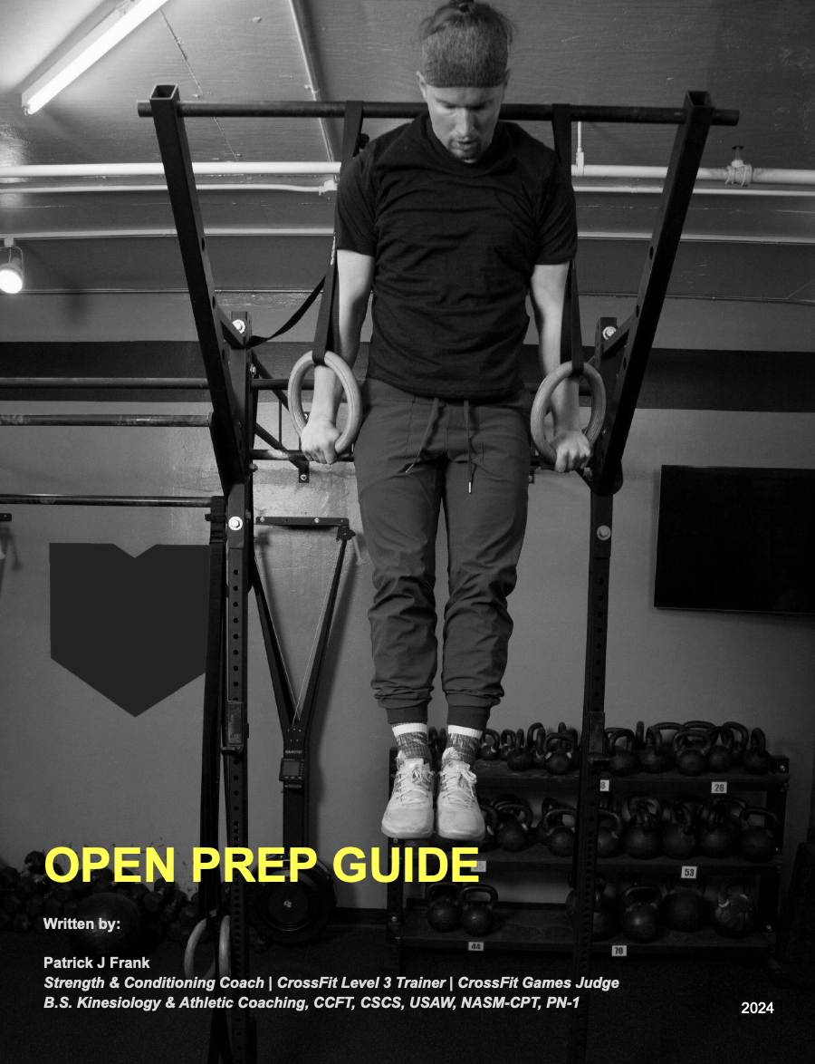 TWP Open Prep Guide – 2024 – Train with Patrick